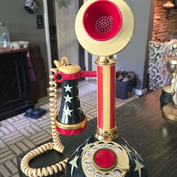 Deco-Tel | Networking | Vintage 973 Decotel Stars Stripes Candlestick ...